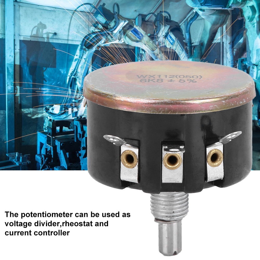 Yohooo Potentiometer 6.8K 5W?Rotary Single Turn Screw Thread Wirewound ...