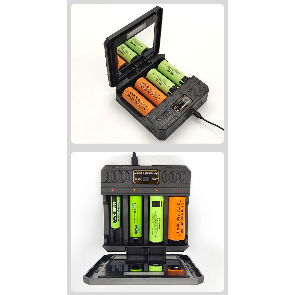 Outdoor solar 18650 charger 26650 lithium battery 3.7V emergency power ...