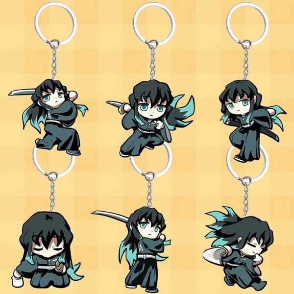 keychain mathcing keychain couple keychain cute Demon Slayer Keychain ...