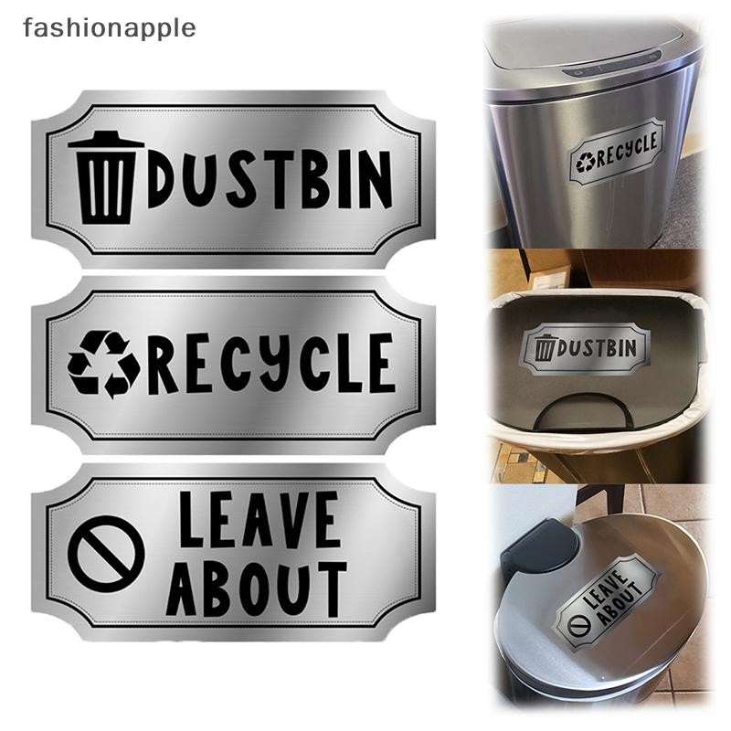 FAMY Recycle And Trash Logo Trash Can Stickers Car Trash Bin Kitchen ...