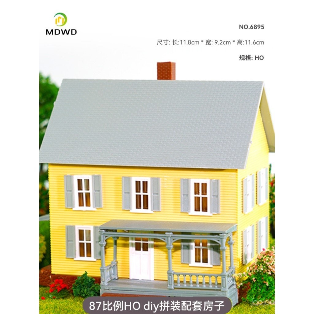 Miniature Train Sand Table Simulation Plastic Model Assembly Finished ...