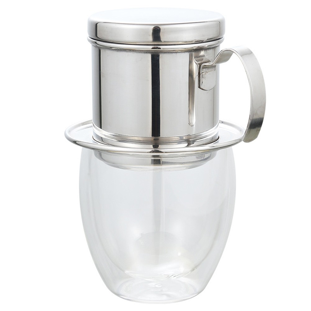 Vietnamese Drip Coffee Maker 304 Stainless Steel Moka Pot with Fine ...