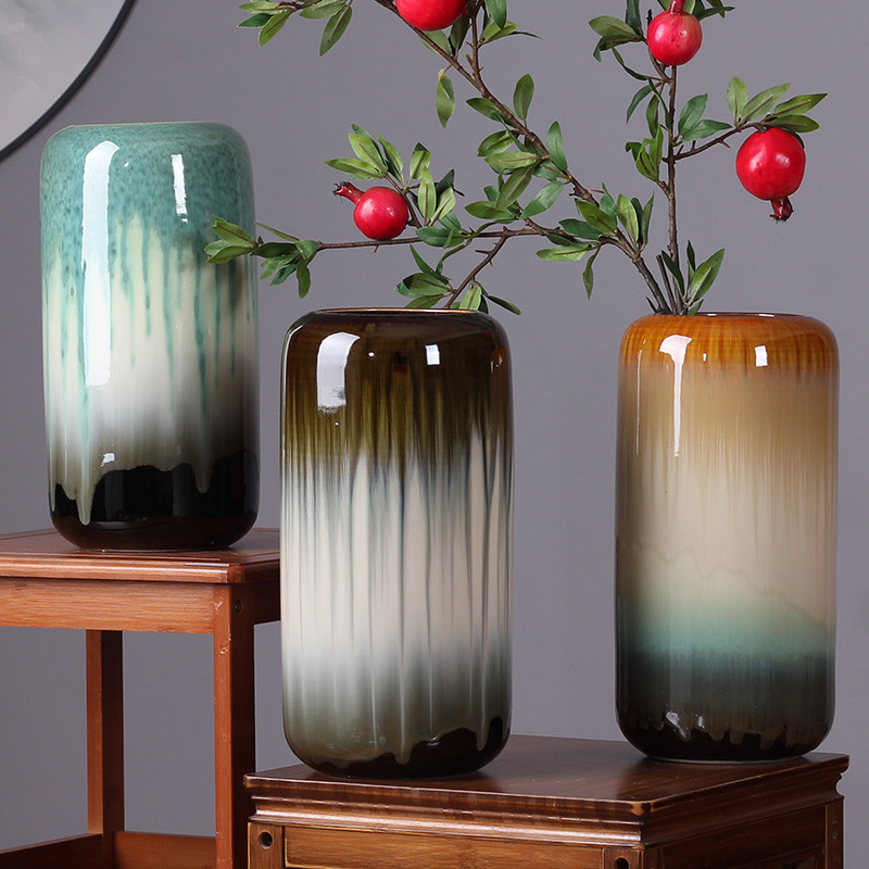 Yongyue Gaya Cina Baru Jingdezhen Aliran Glaze Gradien Pasu Seramik ...