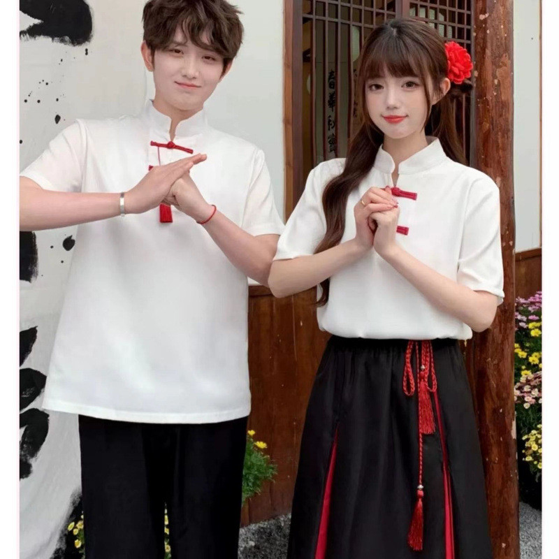 Ancient Style Hanfu Class Uniform Set High School Students Graduation ...