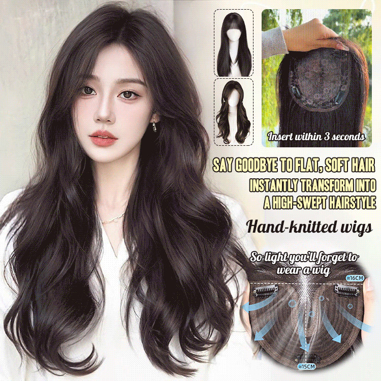 Wool hairpin hair piece Does not hurt the scalp Simulation hair ...