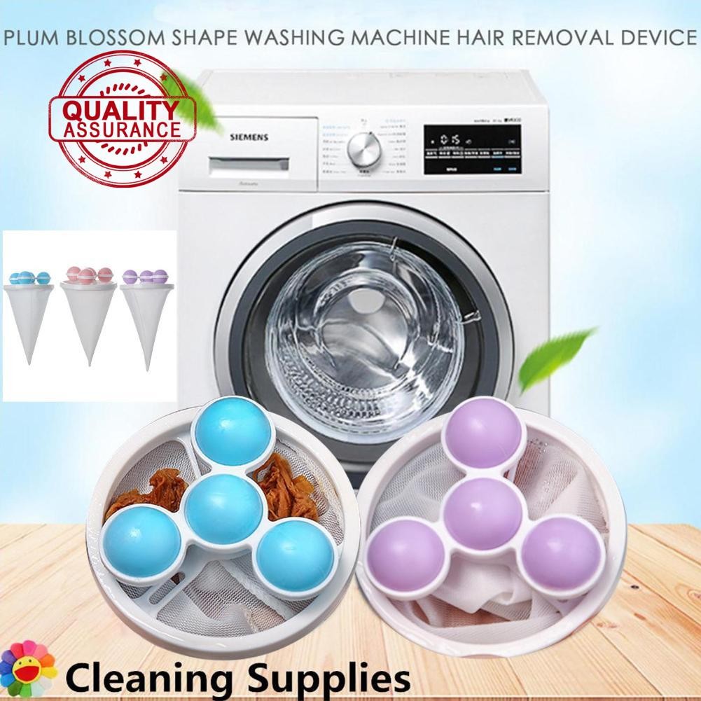 Washing Machine Hair Filter Floating Pet Fur Lint Hair Reusable Catcher ...