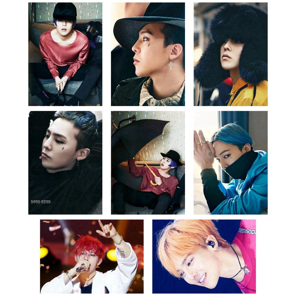 G-Dragon GD bigbang Poster A4/A3 8 photos 5 inch phot权志龙 GD bigbang 海报 ...