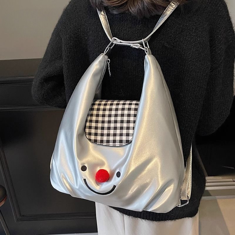 Funny Cartoon Backpack Female New Style Commuter Shoulder Messenger Bag ...