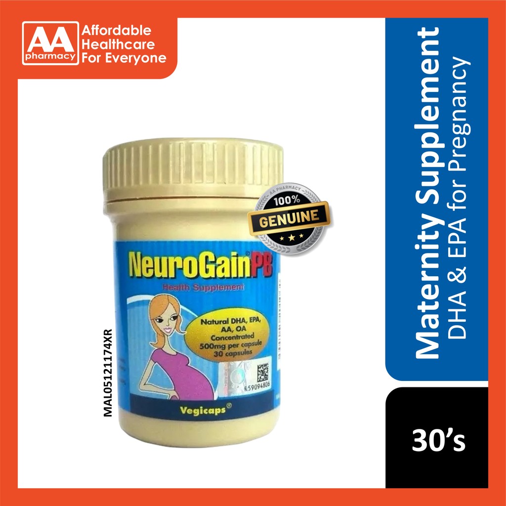 NeuroGain PB 500mg Vegicaps 30's | Shopee Malaysia