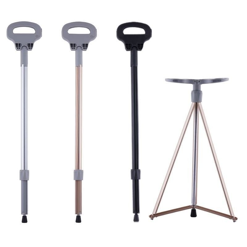 Multifunctional Outdoor Trekking Pole Portable Folding Walking Stick ...