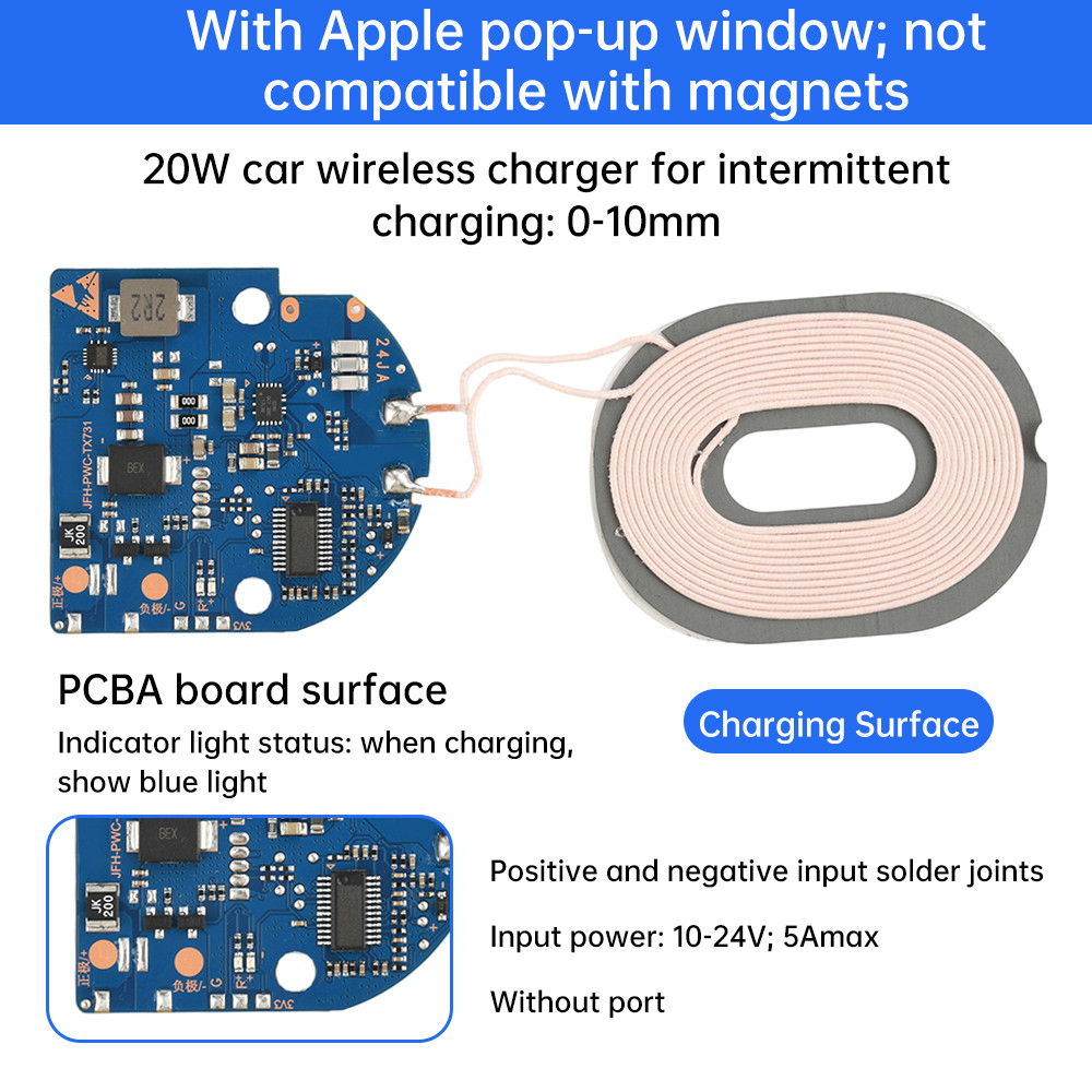 Pcbfun Wireless Charger Module Wireless Charger Motherboard 12V 24V ...