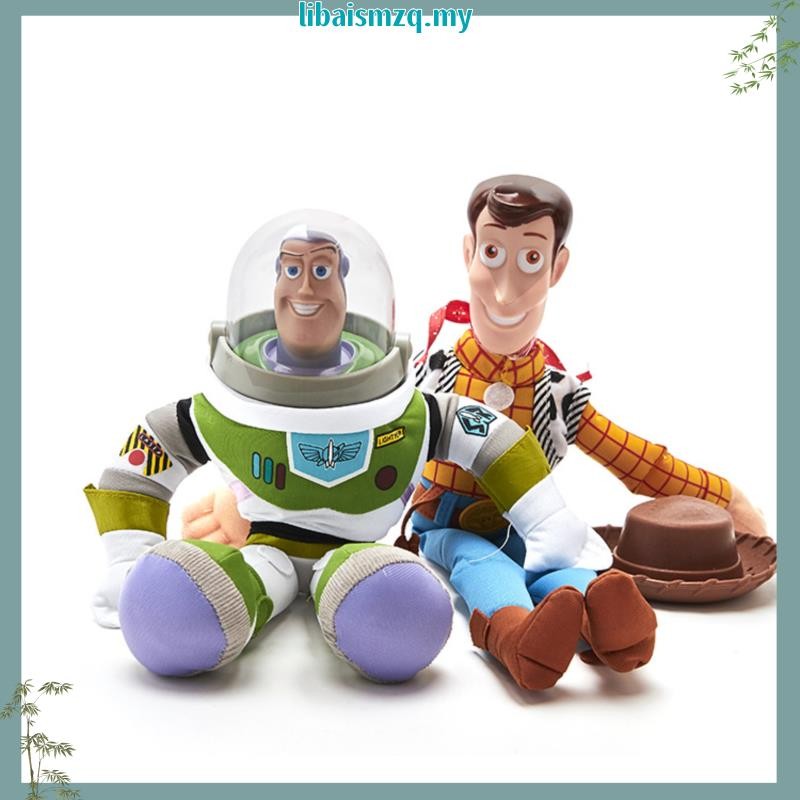 Toy Story Sheriff Woody Buzz Lightyear Plush Toy Large Hood Buzz Woody ...