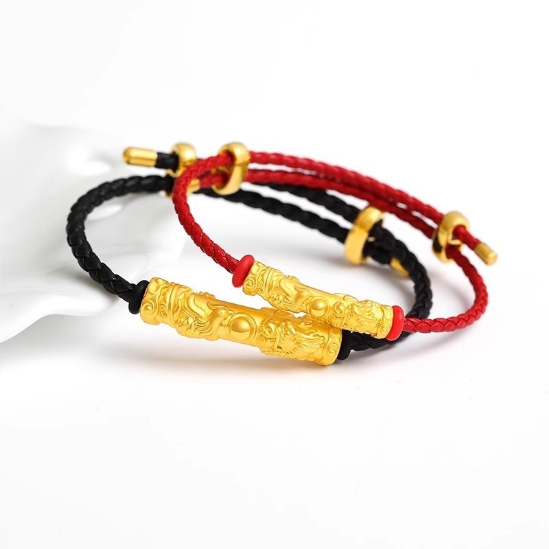 916 gold Dragon Phoenix Elbow Bracelet /Female / Bracelet Leather gold ...