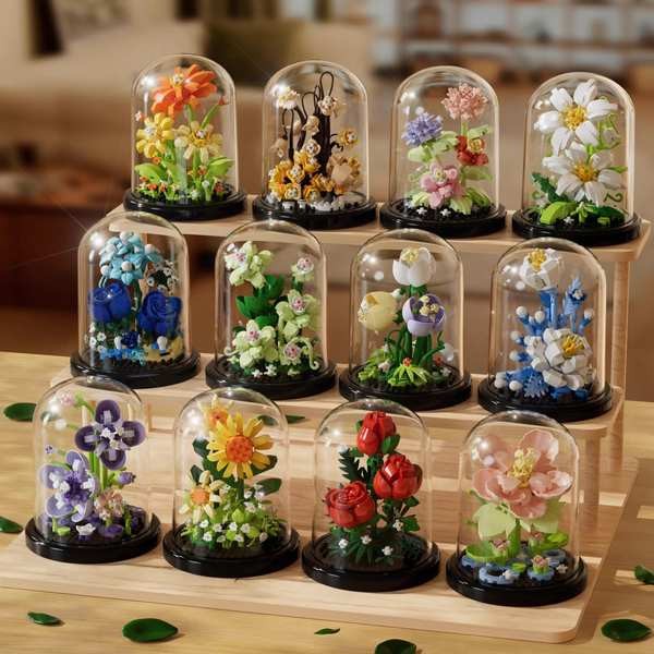 lego flower lego flower bouquet Small Particle Building Blocks Bouquet ...