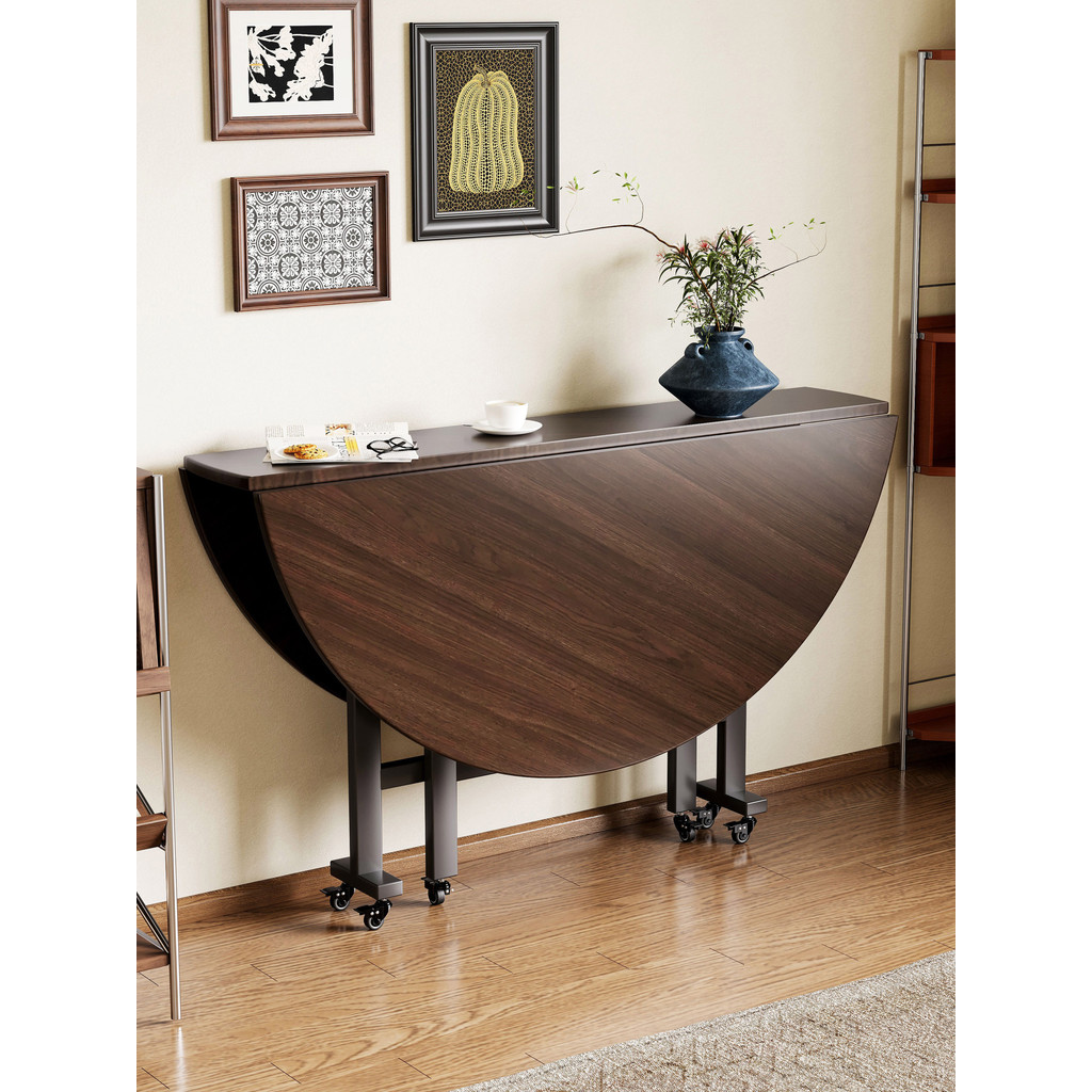 Meja Bulat Lipat untuk Sewaan Rumah Pangsapuri Kecil Meja Makan 10 ...