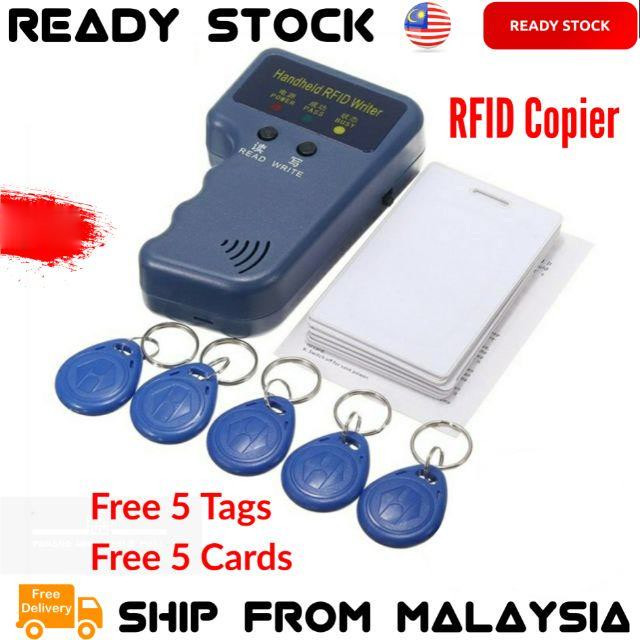 RFID ID Card Handheld Copier Free 5 Writable Tags 5 Cards Reader Writer ...