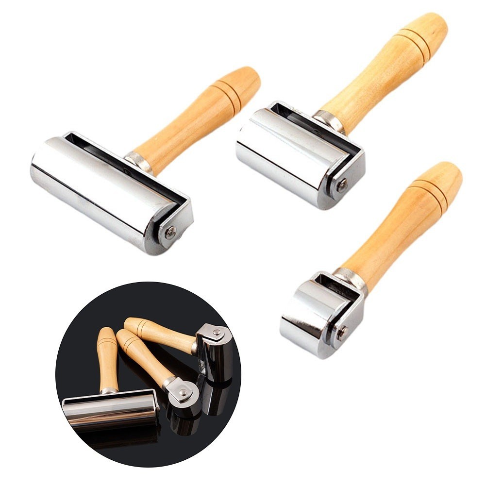 Press Edge Roller Leather Craft Glue Laminating Tool Leather Edge Creaser Smoother Steel Iron ...