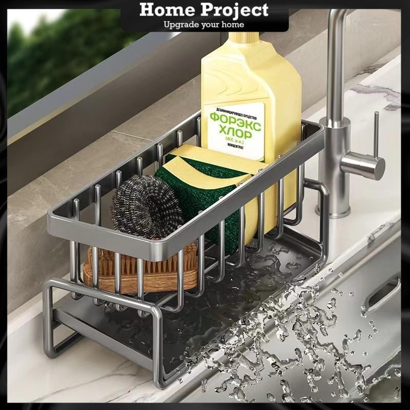Stainless Steel Sponge Holder Kitchen Rack Countertop Storage Rack Sink ...