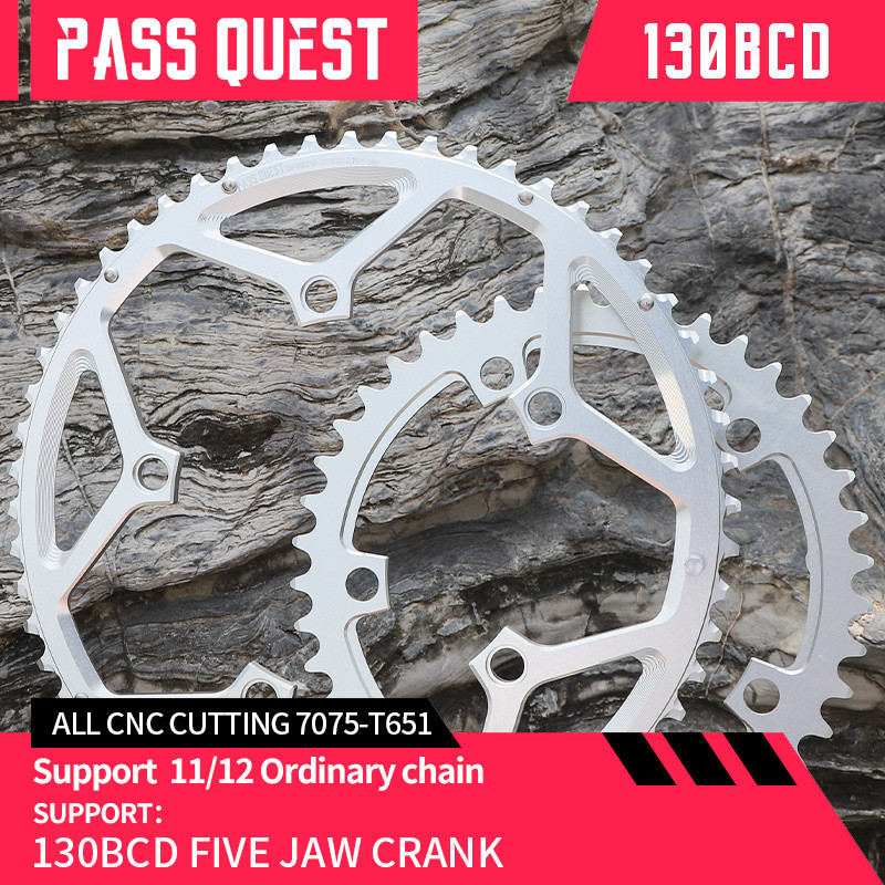 PASS QUEST 130BCD (5-bolt HOLLOW) 2X Sprocket Round Road Bike Foldable ...