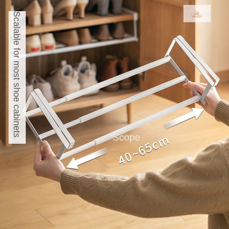 Household Retractable Shoe Rack Layered Partition Shoe Holder Design ...