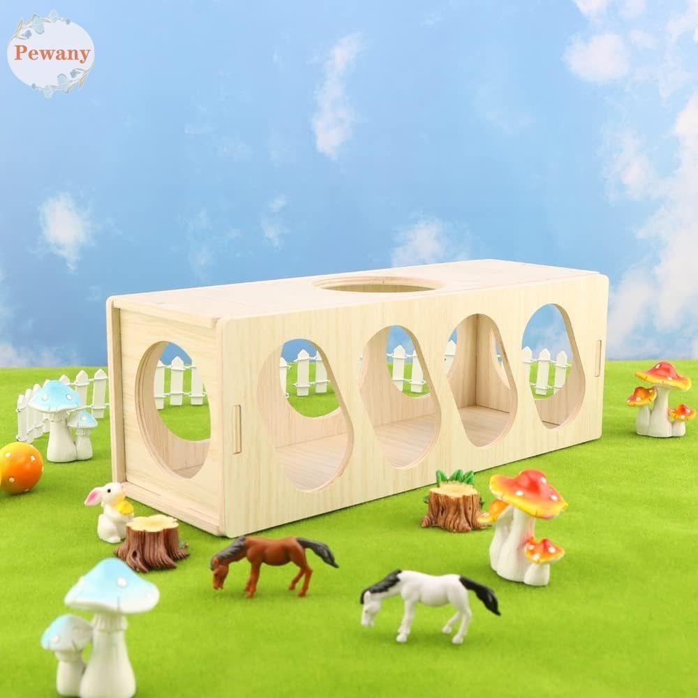 PEWANY Secret Peep Shed, Funny Gym Exercise Hamster Wooden Tunnel ...