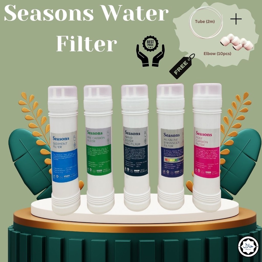 10” U Type Halal Korean Alkaline 5Stage Water Filter / Dispenser Cartridge | Shopee Malaysia