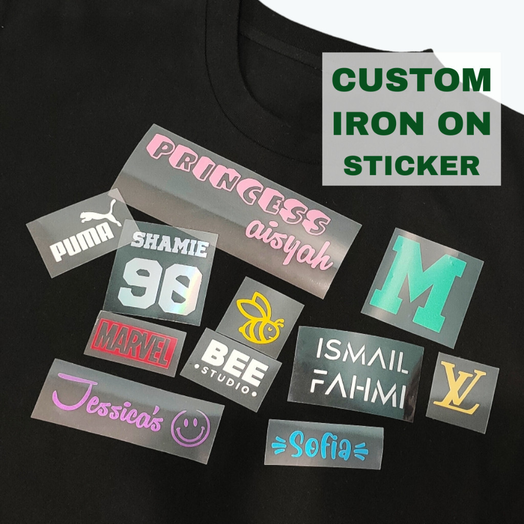 Clothes Fabric Custom Sticker - Iron on Sticker - Customized Iron on ...