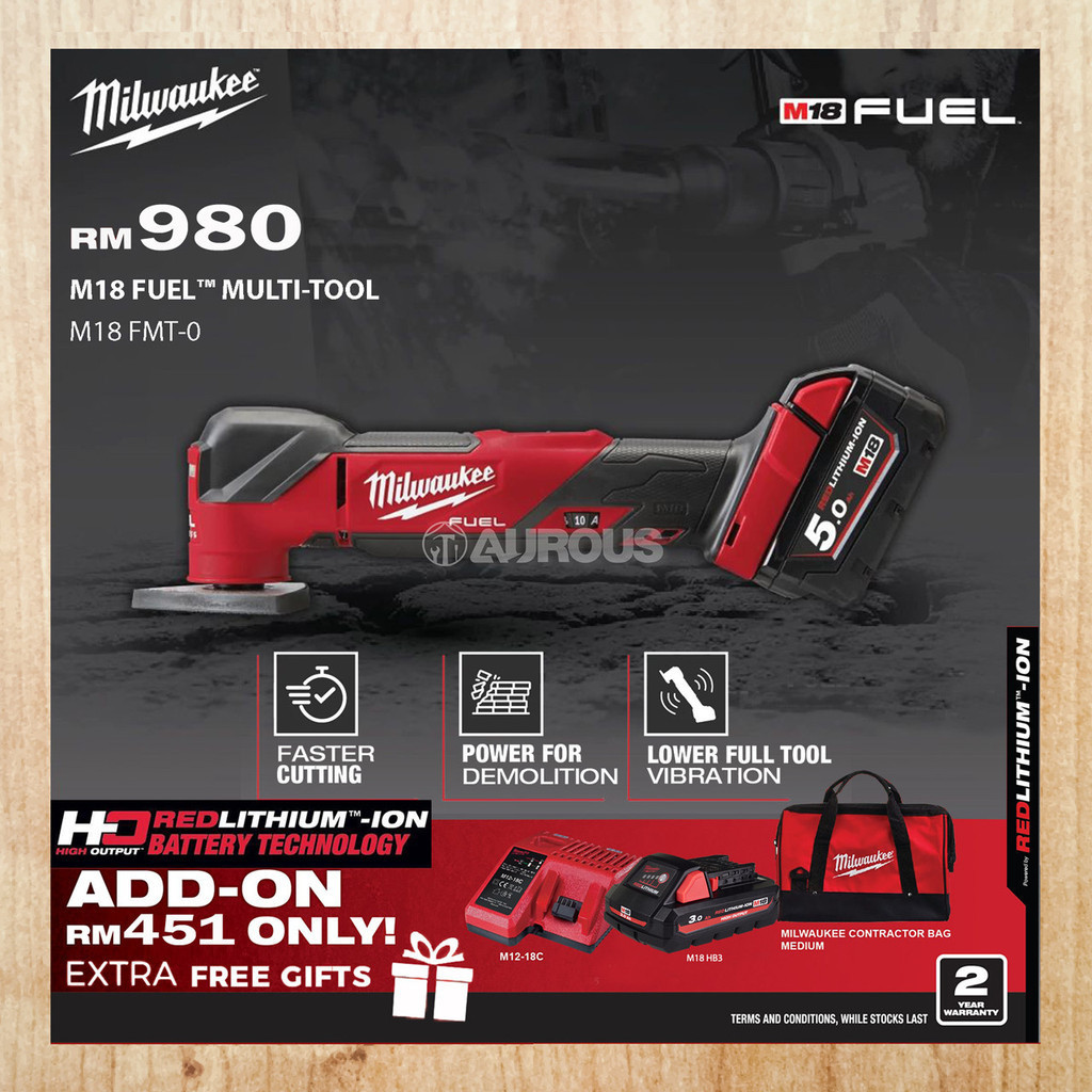 MILWAUKEE M18 FUEL MULTI TOOL M18 FMT-0X (BARE TOOL) | Shopee Malaysia