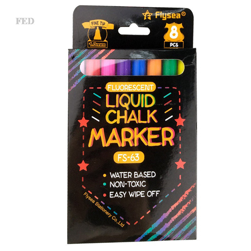 Jenanral Fine text color erasable liquid chalk small blackboard marker ...