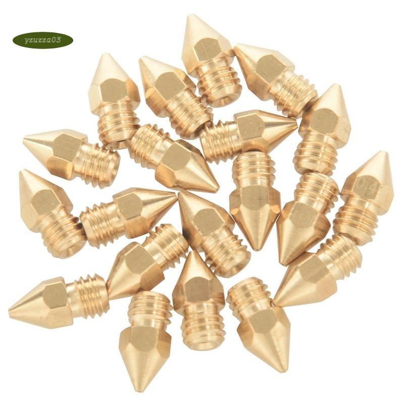 20 PCS 3D Printer Nozzle 0.4mm MK8 Extruder Head for Cr10 | Shopee Malaysia