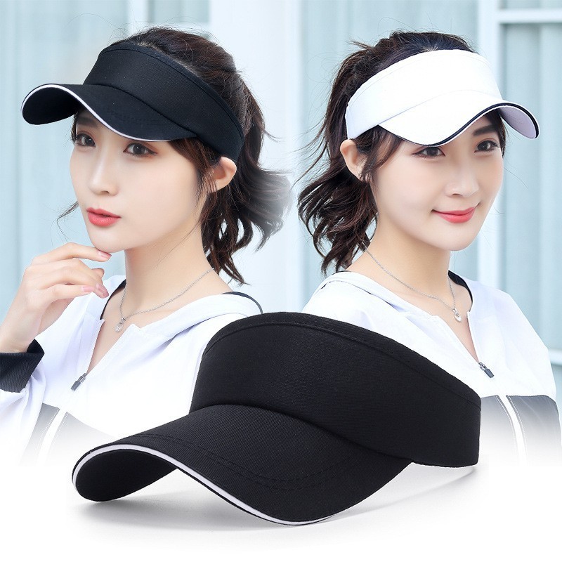 Adult Unisex Plain Topoff Cap Sport Cap Golf Cap Exercise Cap Visors ...