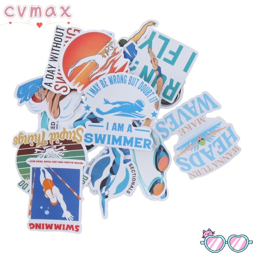 CYMX Waterproof Vinyl Swimmer Sticker, Swimming PVC Swimming Stickers ...