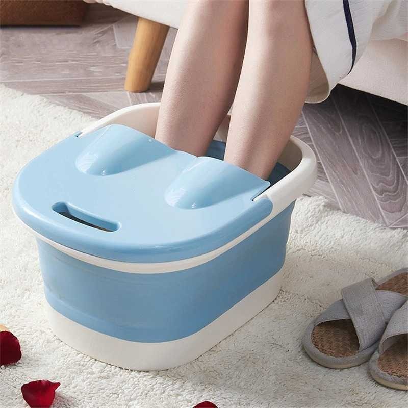 Foot Massage Bucket Folding Foot Wash Tub Spa Sauna Massage Bucket ...