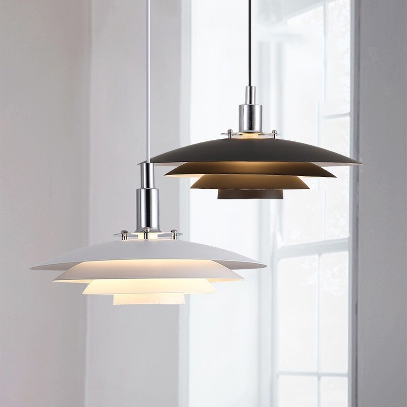 Danish Pendant Light Retro PH Designer Light Bar Table White/Black ...