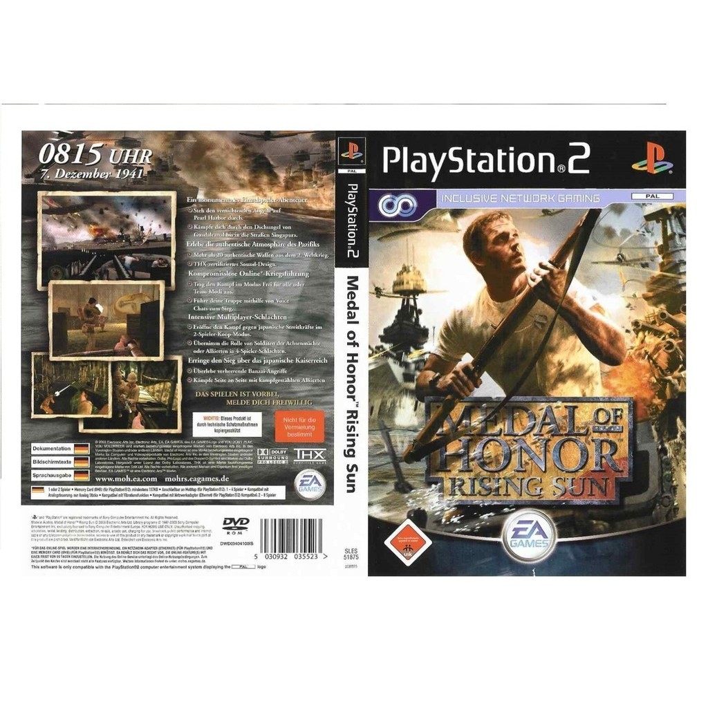 🔥PS2 Games CD DVD 🔥PS2 Medal of honor rising sun (Dvd Game) | Shopee ...