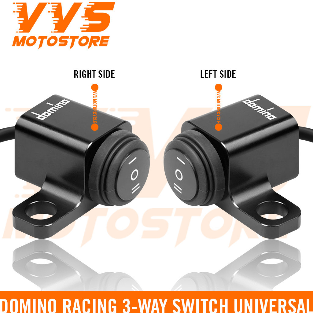 DOMINO 3-WAY SWITCH SIDE MIRROR MOUNT HEAVY DUTY UNIVERSAL MADE IN ITALY | Shopee Malaysia
