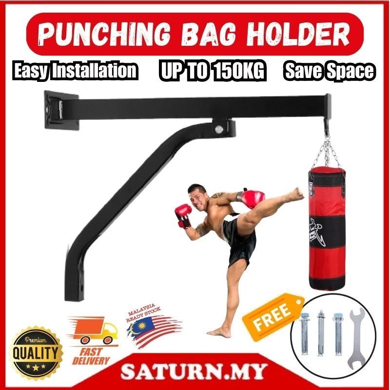 Punching Bag Holder Boxing Heavy Duty Punch Beg Wall Bracket Steel ...