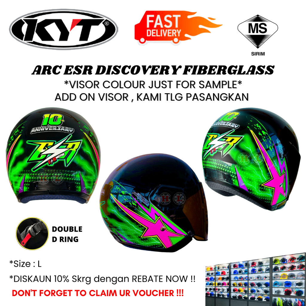 ARC DISCOVERY ESR HELMET LIMITED EDITION 10 YEARS ANNIVERSARY ESR ...