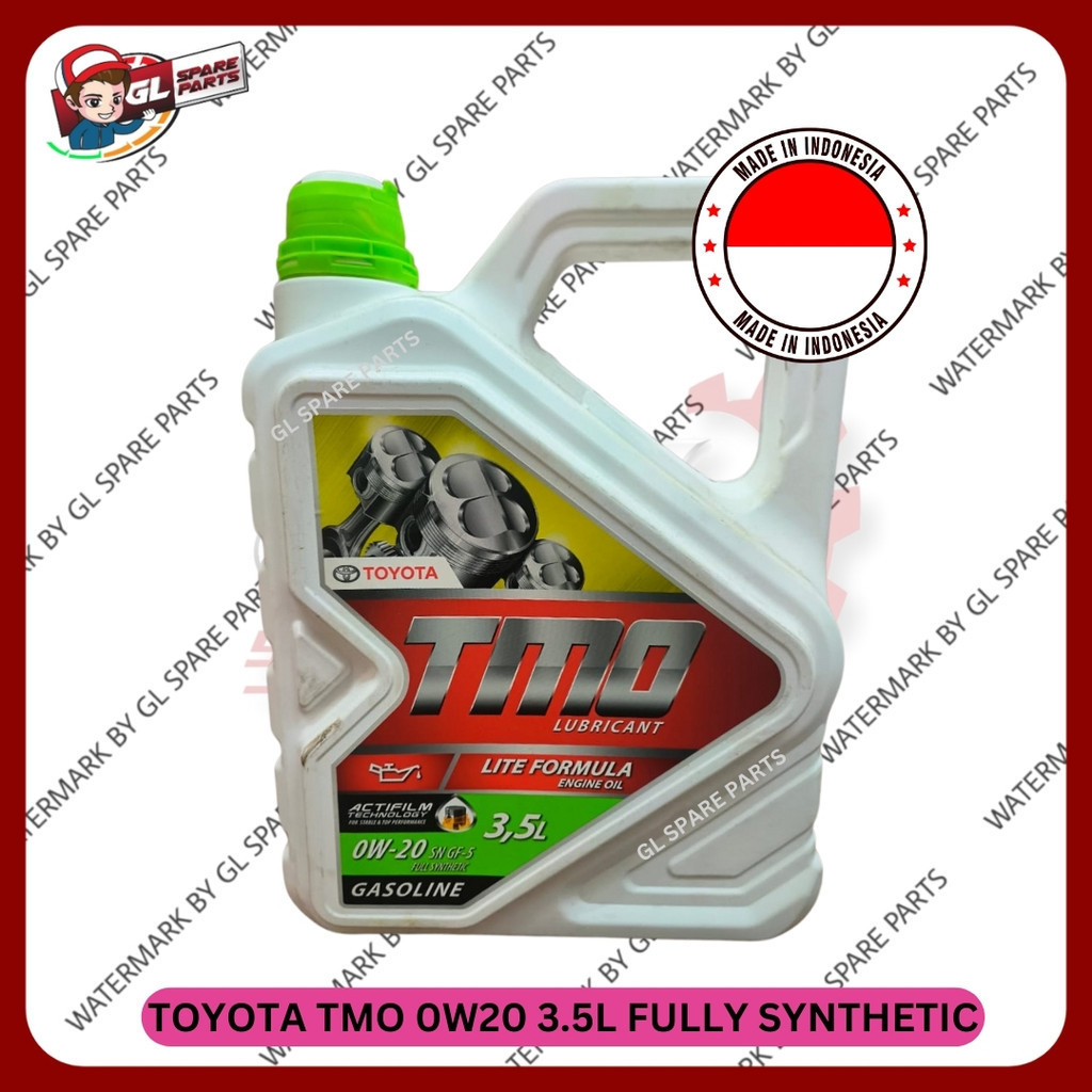 (MADE IN INDONESIA) 100% ORIGINAL TOYOTA TMO 0W20 3.5L ENGINE OIL 0W-20 ...
