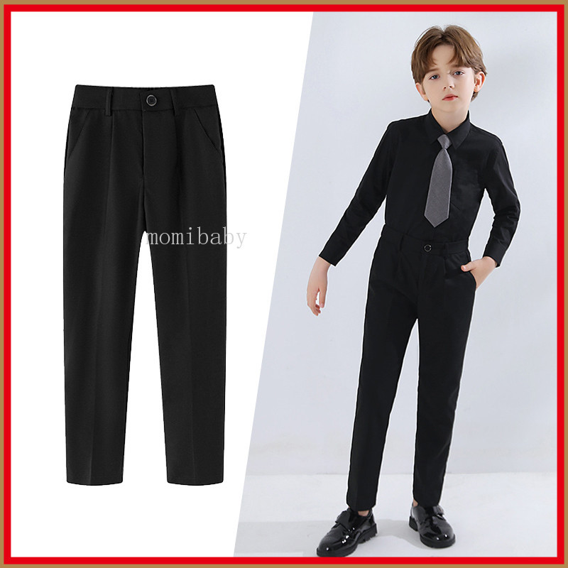 Black Pants for Kids Boy 2 3 4 5 6 7 8 9 10 Years Old Slacks Trousers ...
