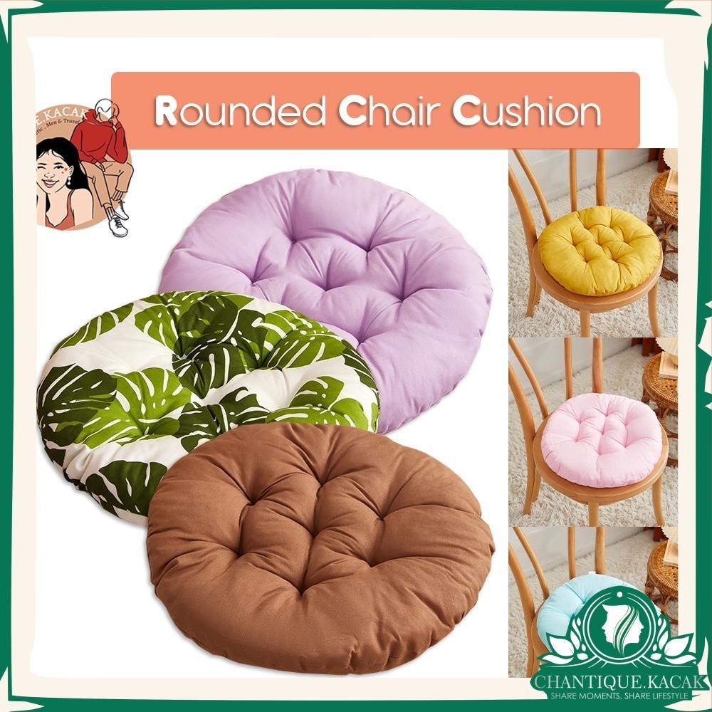 CK High Quality Cotton Linen Various Designs Round Shape Chair Kusyen ...