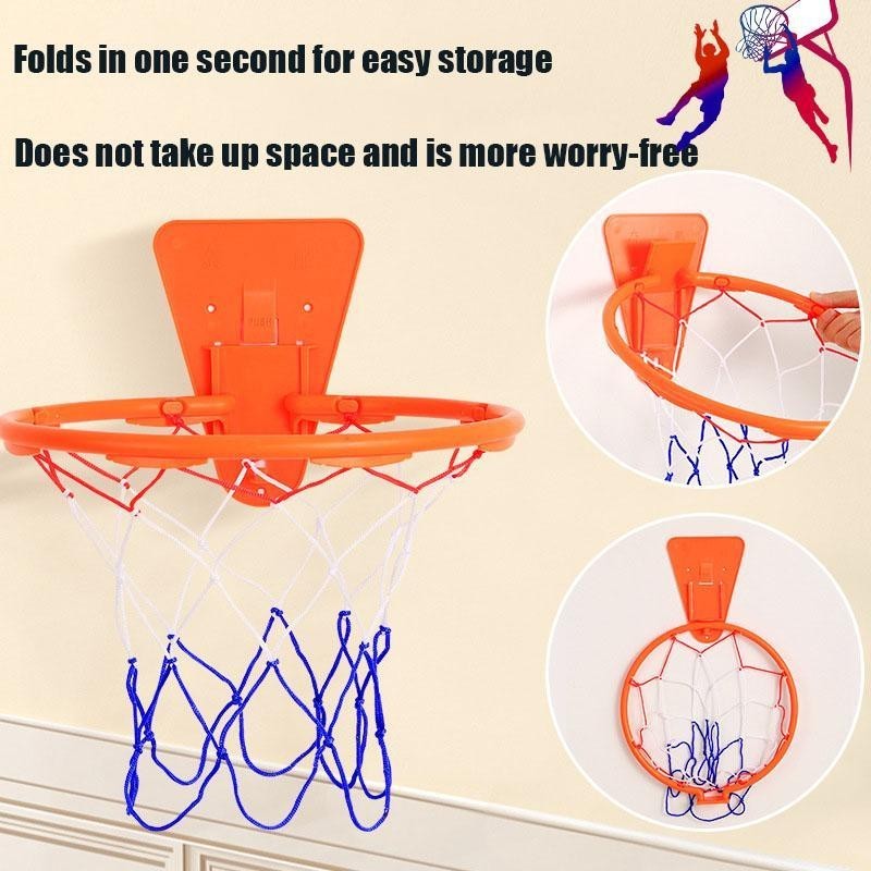 Indoor Basketball Hoop/Silent Basketball with Basketball Net Hangings ...