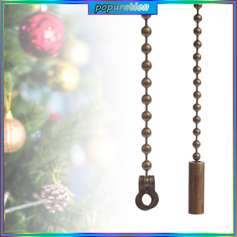 POP 2 Pack Metal Ceiling Fan Pull Chain Extensions 1 Meter Length Easy ...