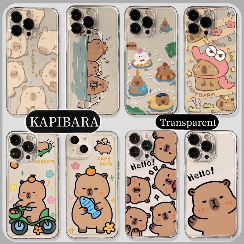 Cartoon Kapibara Capybara Casing For Samsung Galaxy S24 S23 S22 S21 ...