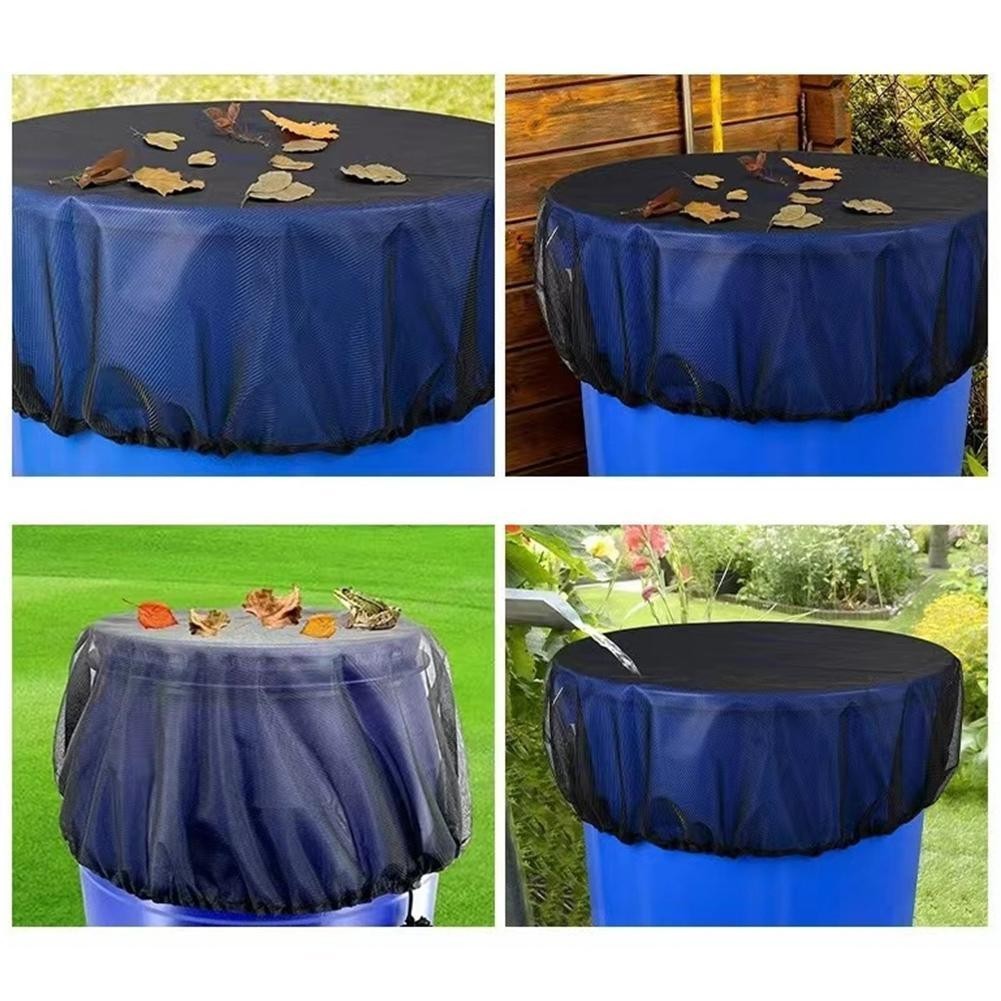 Mesh Rain Barrel Cover Drawstring Netting For Water Collection Buckets ...