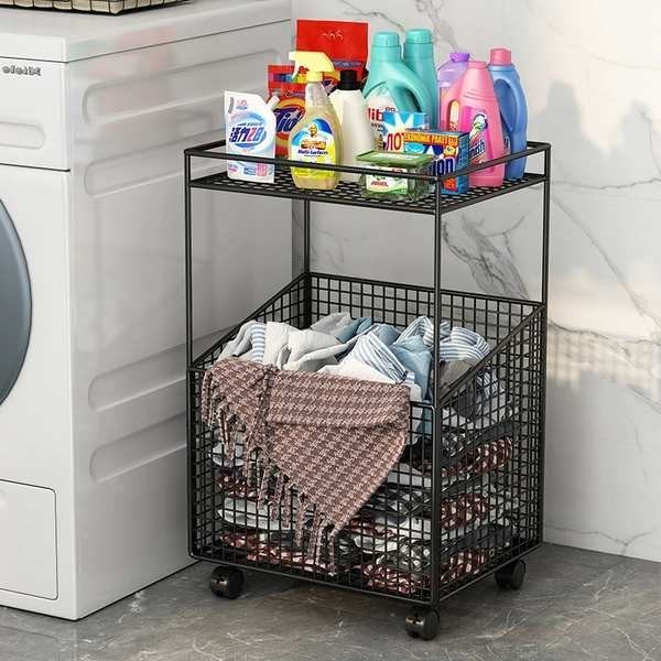 laundry basket bakul baju Tempias besi lipat barang kotor simpanan ...