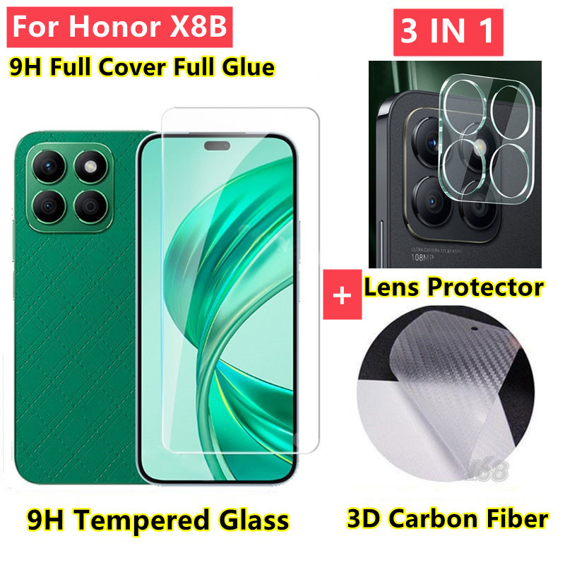 Honor X8B Tempered glass Honor X7B Screen Protector with Punch hole ...