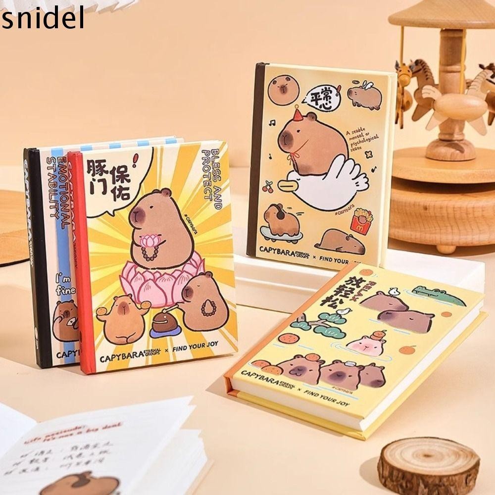 SNIDEL A7 Pocket Notepad, Memo Notes Portable Cute Capybara Notebook ...