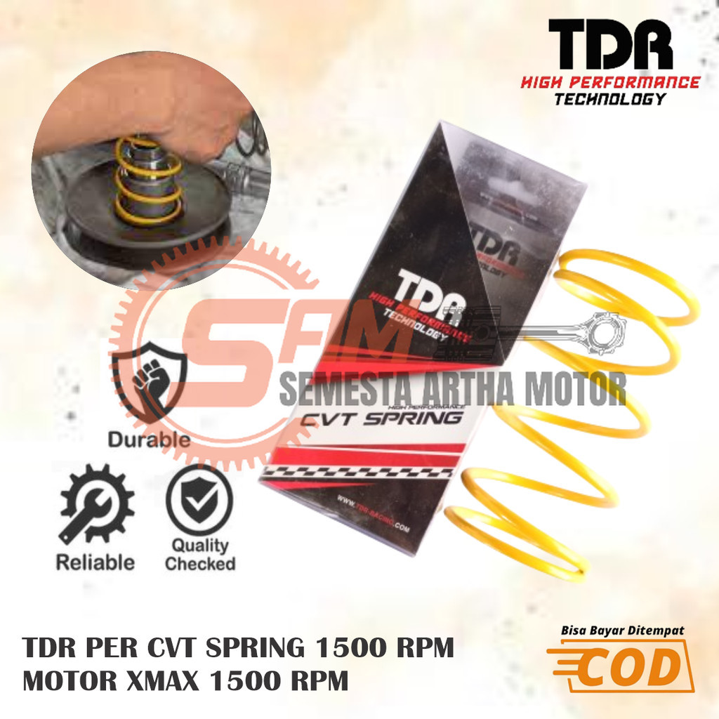 Per CVT TDR Yamaha XMAX 250x-Max 1500 Rpm 15% Clutch Spring Racing ...