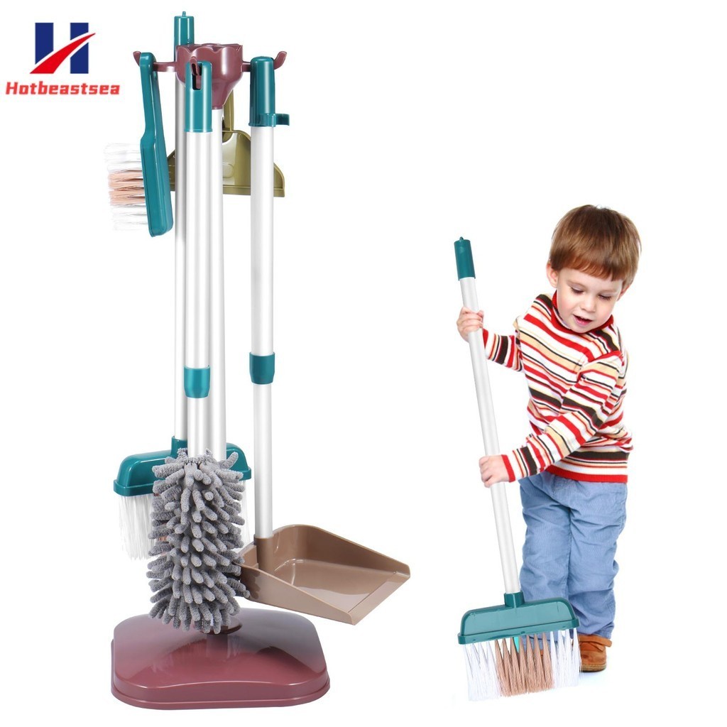 6Pcs Kids Cleaning Set Pretend Toy Cleaning Set Educational Broom and ...